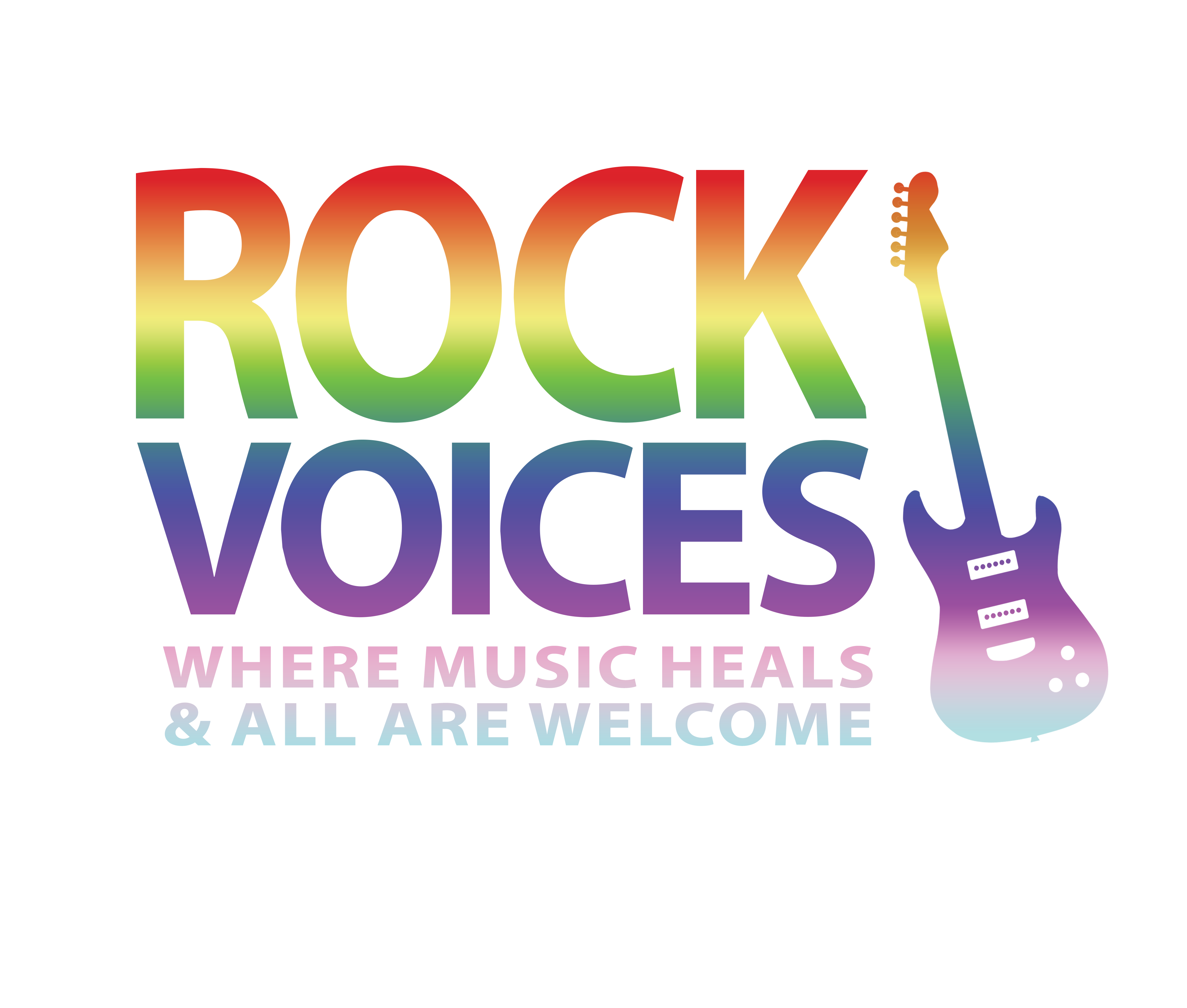 Rock Voices - Women’s Vee Neck Shirt – Inclusive - Shiny Penny